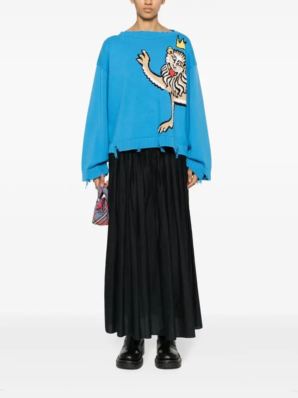 CHARLES JEFFREY Distressed Cotton Jumper