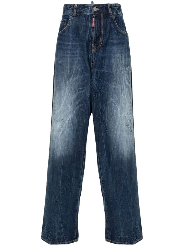 Dsquared2 Icon Eros High-rise Wide-leg Jeans