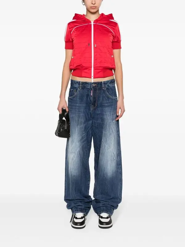 Dsquared2 Icon Eros High-rise Wide-leg Jeans