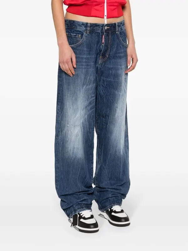 Dsquared2 Icon Eros High-rise Wide-leg Jeans
