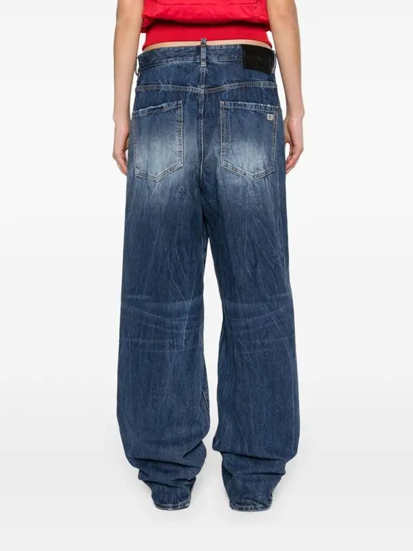 Dsquared2 Icon Eros High-rise Wide-leg Jeans