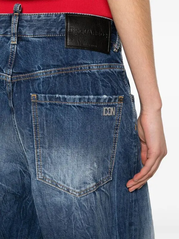 Dsquared2 Icon Eros High-rise Wide-leg Jeans