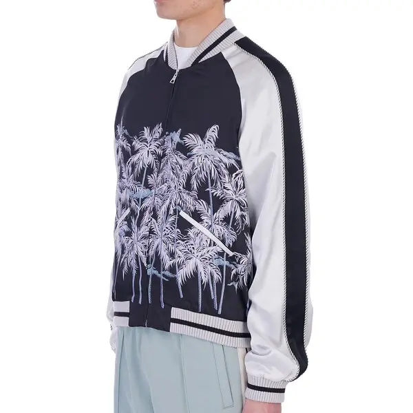 Palm Angels Printed Bomber - Black