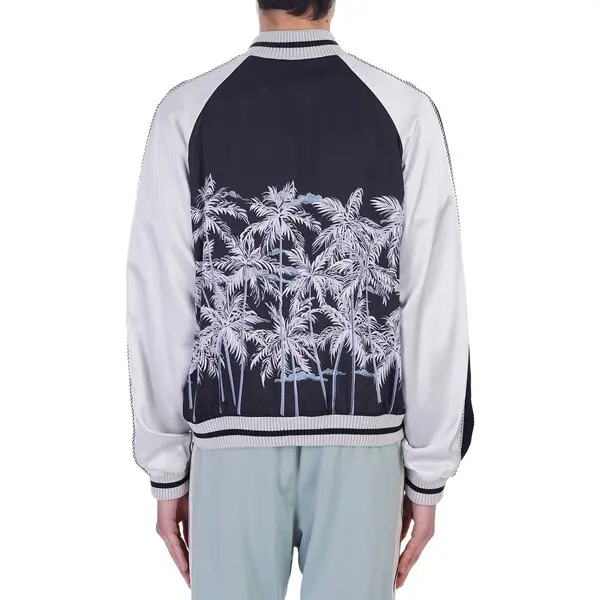 Palm Angels Printed Bomber - Black