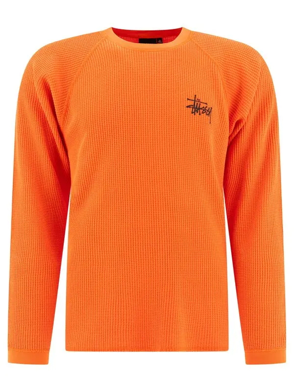 StÜssy Basic Stock' Thermal T Shirt - Orange