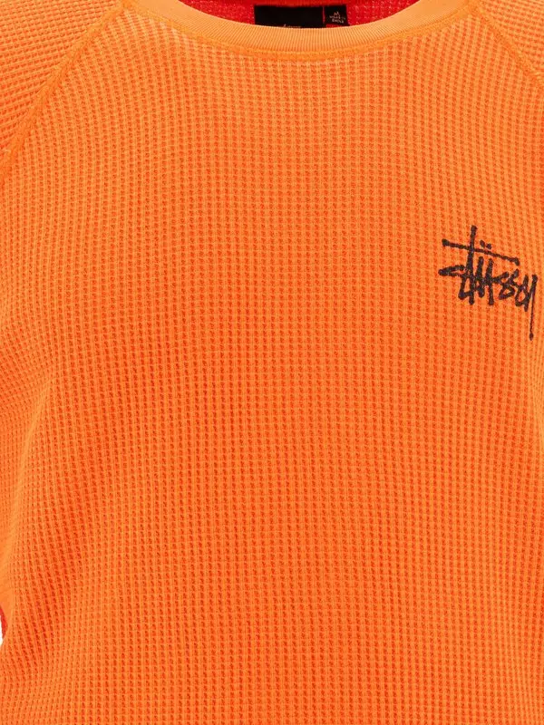 StÜssy Basic Stock' Thermal T Shirt - Orange