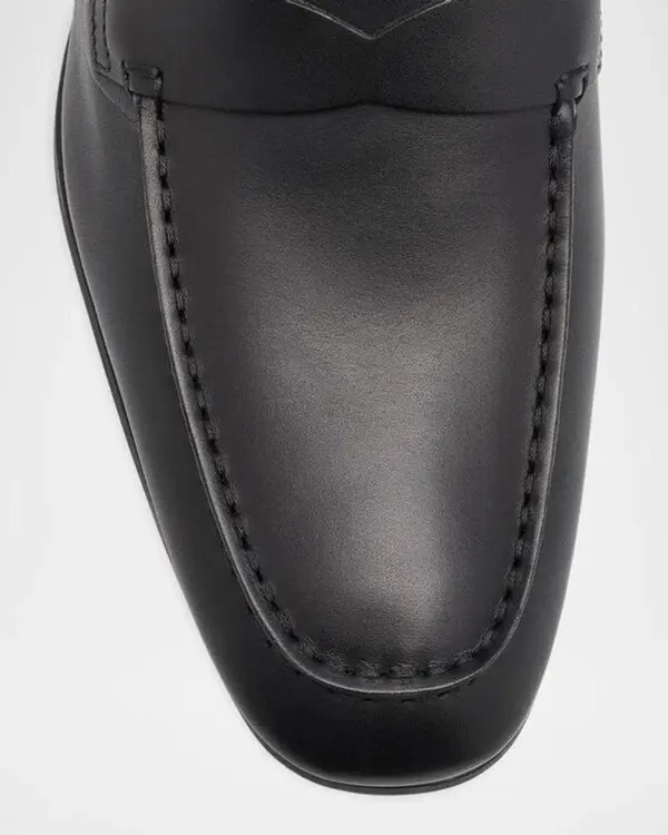 TOD & APOS;S Tod's Stamped-logo Leather Penny Loafers