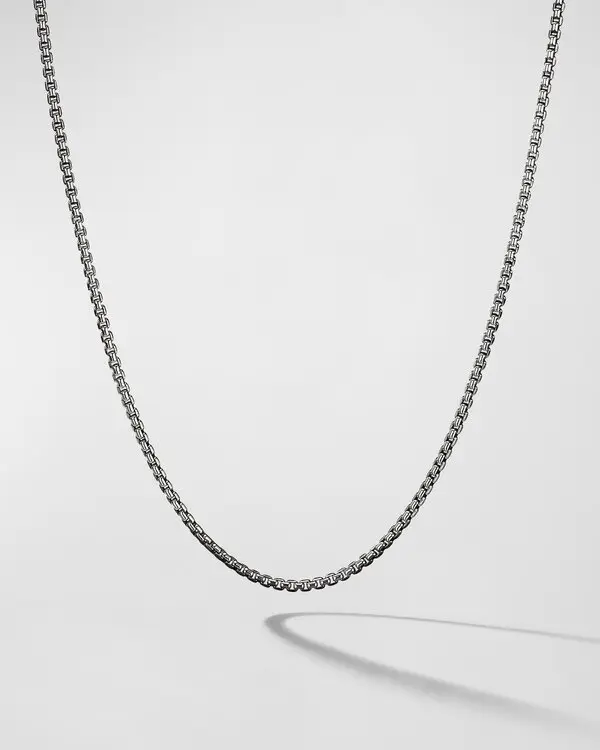 David Yurman 1.7mm Box Chain Necklace - Silver