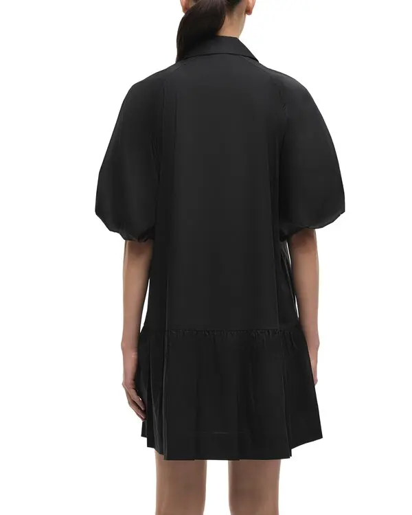 Simkhai Crissy Cotton Poplin Mini Dress - Black