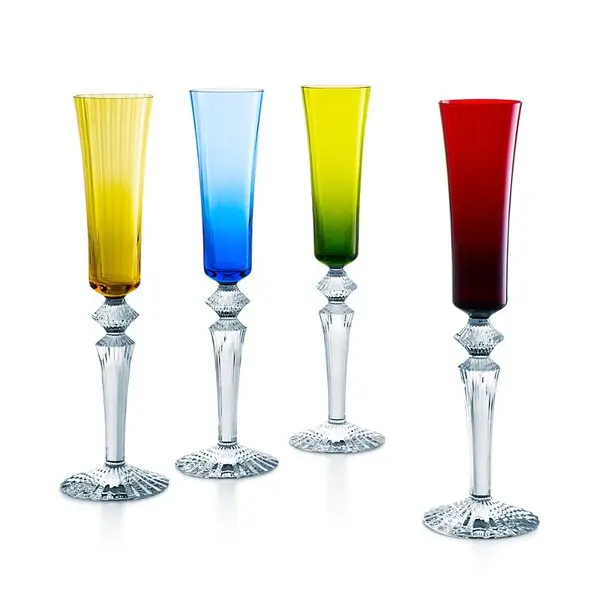 THE MARTHA, BY BACCARAT Mille Nuits Flutissimo, Set Of 4 - Assorted
