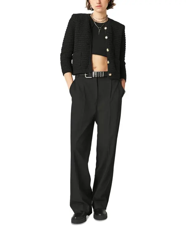 Ba&sh Gaspard Cardigan Sweater - Black