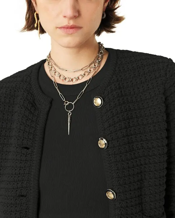 Ba&sh Gaspard Cardigan Sweater - Black