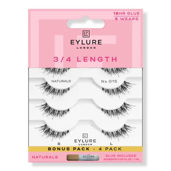 EYLURE 3/4 No. 015 Light & Wispy Eyelashes Multipack - One-color