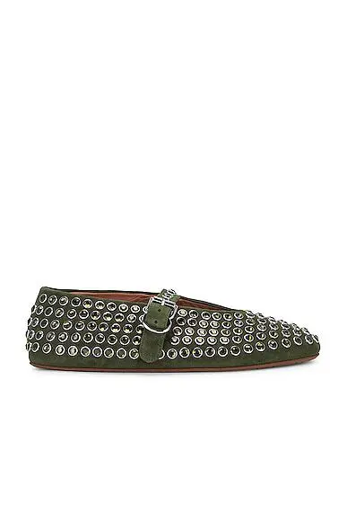 Alaïa Embellished Ballet Flats