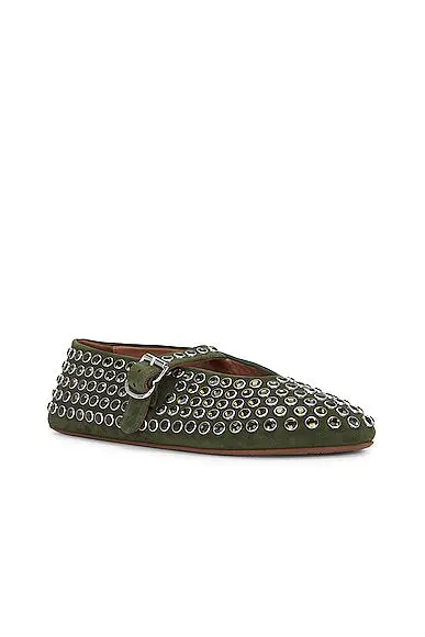 Alaïa Embellished Ballet Flats