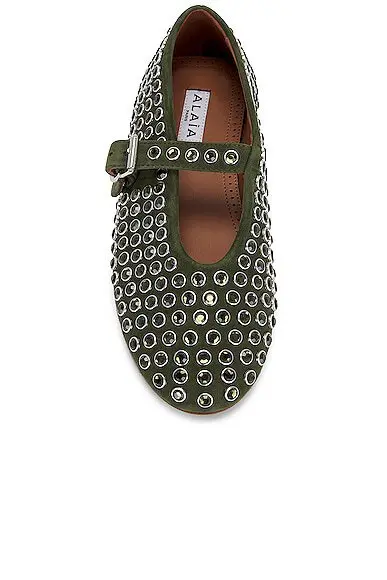 Alaïa Embellished Ballet Flats