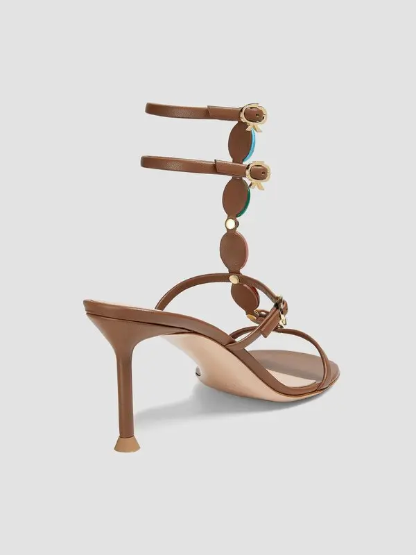 GIANVITO ROSSI Shanti 70mm Nappa Leather Sandals