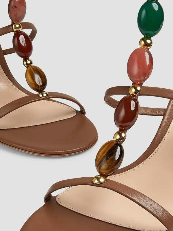 GIANVITO ROSSI Shanti 70mm Nappa Leather Sandals