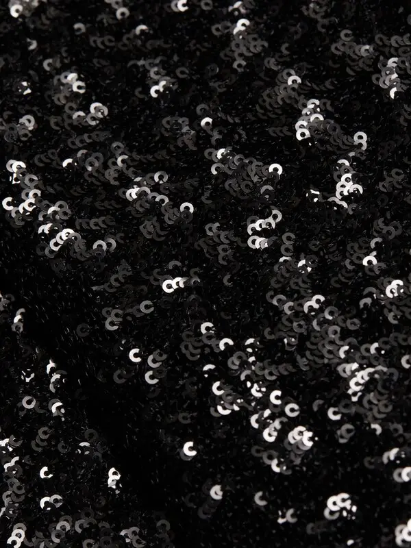 Michael Kors Sleeveless Sequined Gown - Black