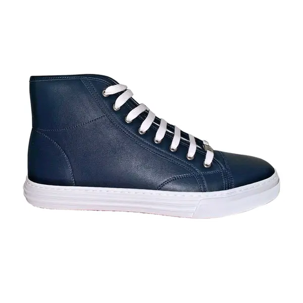 Gucci Leather High-top Sneakers - Blue