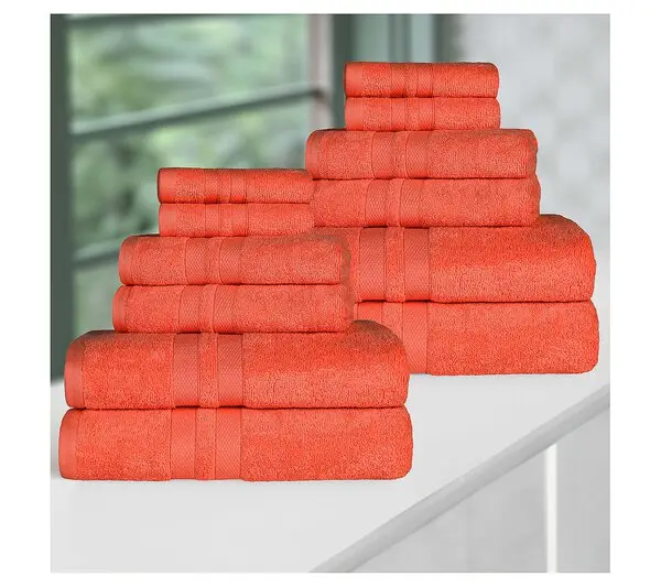 SUPERIOR Ultra-soft Cotton Solid Quick-drying 1 2-pc Towel Set