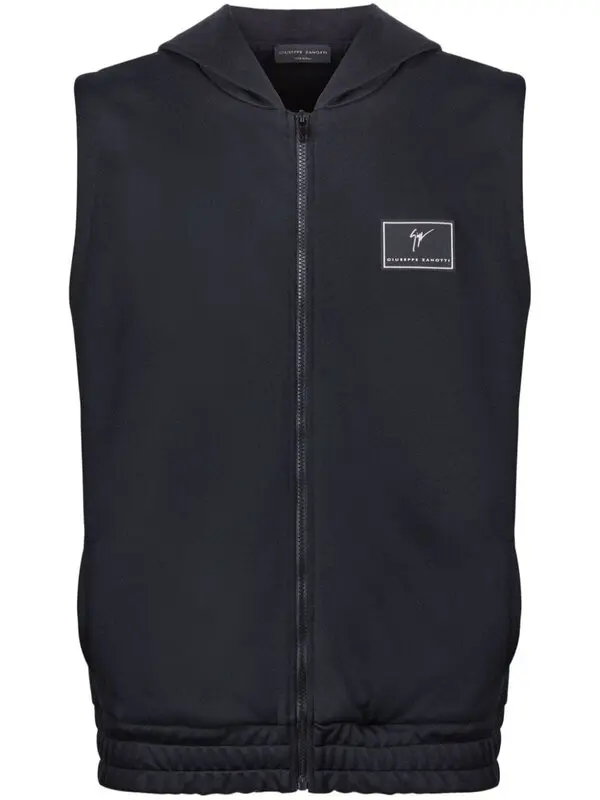 GIUSEPPE ZANOTTI Cotton Track Sleeveless Top