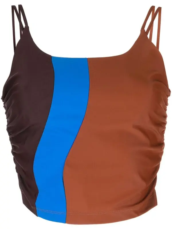 Ahluwalia Elshadai Gathered-detail Cropped Top