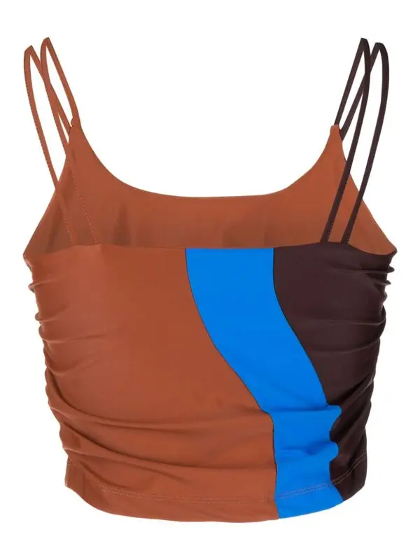 Ahluwalia Elshadai Gathered-detail Cropped Top