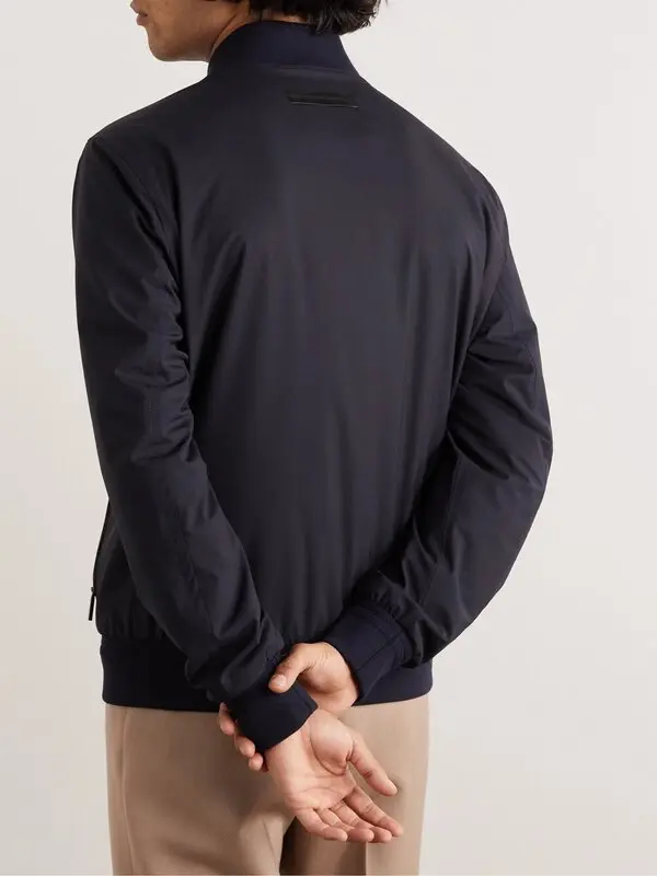 Zegna Wool-shell Bomber Jacket - Black