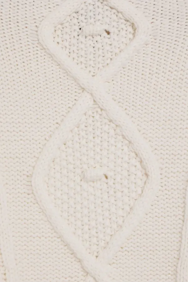Alexandre Vauthier Cable-knit Wool Turtleneck Sweater