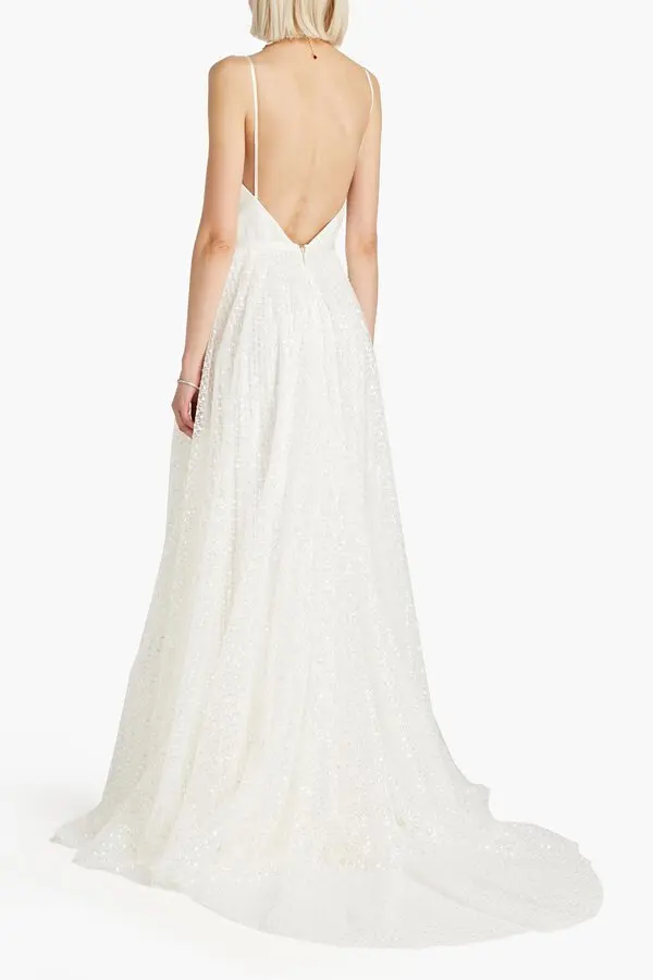 Catherine Deane Skyla Embellished Bridal Gown In Ivory - 85% Off |  Editorialist
