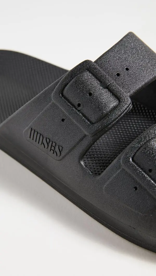 Freedom Moses Two Band Slides - Black