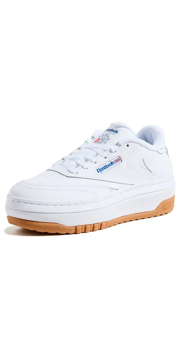 REEBOK Club C Extra Platform Sneakers - White/white/vector Blue