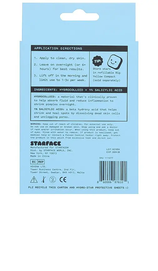 STARFACE Hydro-star + Salicylic Acid Patches - N,a