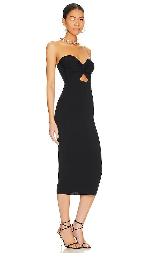 SNDYS. Maia Dress Ribbed Cut-out Midi