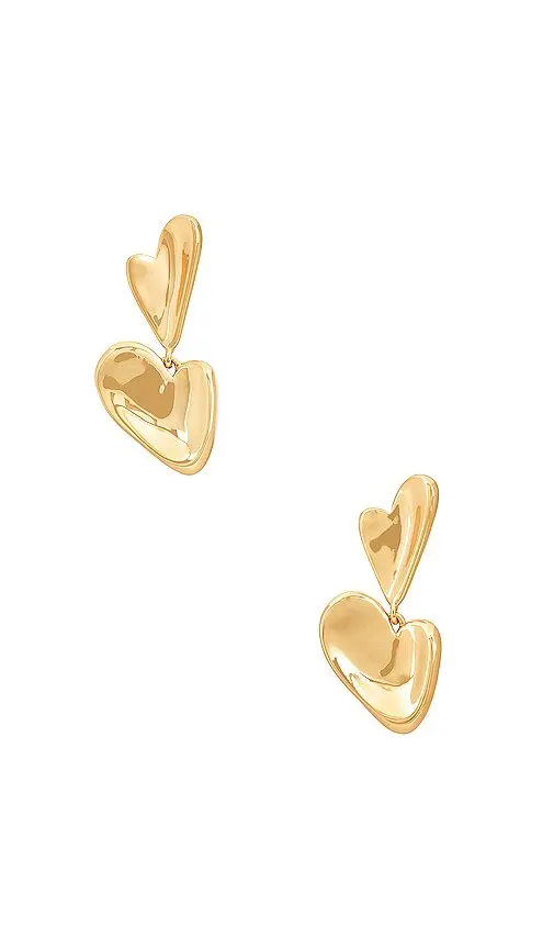 Jenny Bird Layla Heart Drop Earrings - Gold