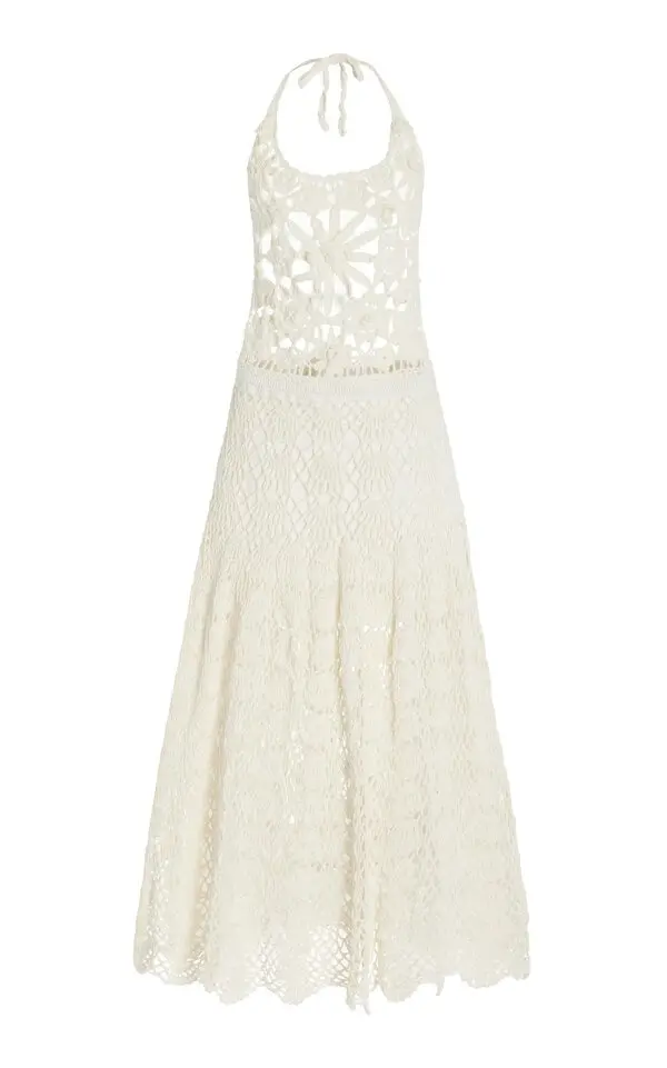 Akoia Swim Fernanda Crocheted Cotton Maxi Dress