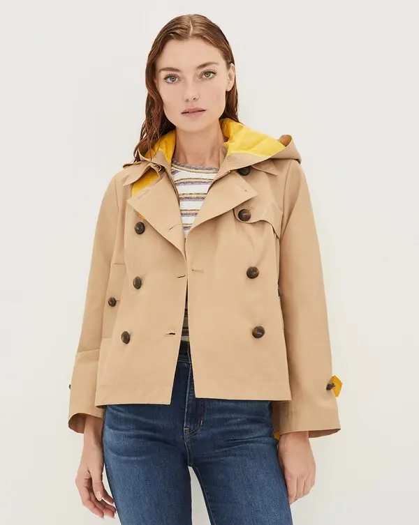 Veronica Beard Watts Dickey Trench Khaki