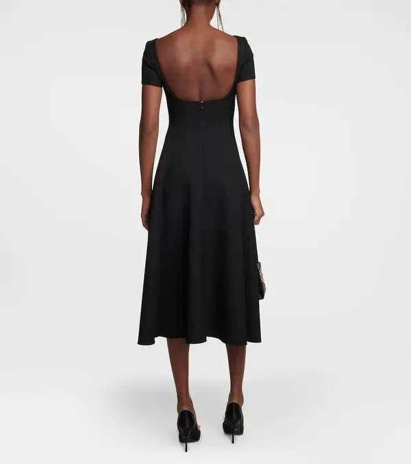 EMILIA WICKSTEAD Marielle Crêpe Midi Dress