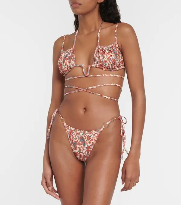 BANANHOT India Paisley Print Bikini Top
