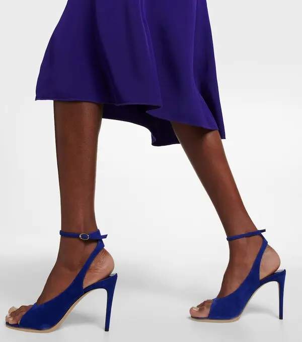 Victoria Beckham Suede Slingback Sandals