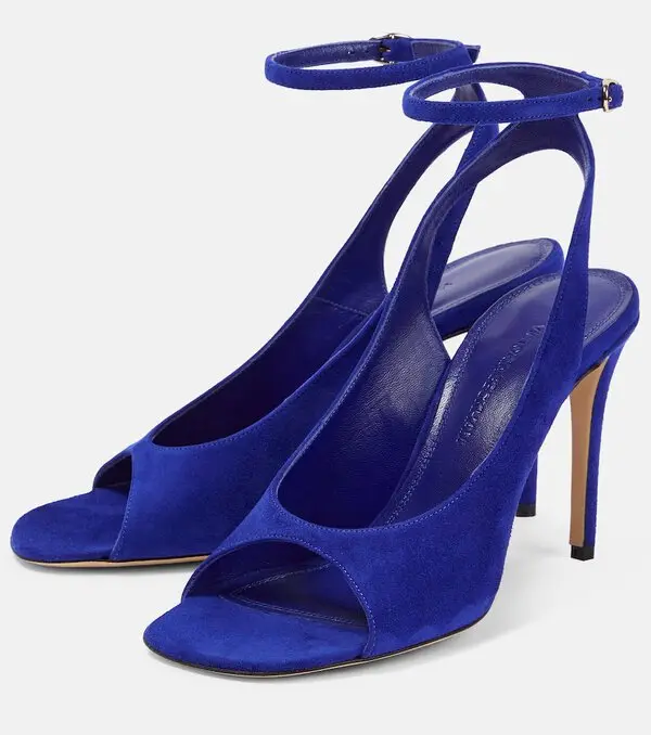 Victoria Beckham Suede Slingback Sandals