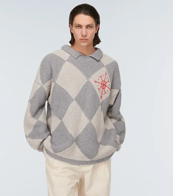 ADISH Embroidered Cotton Sweater