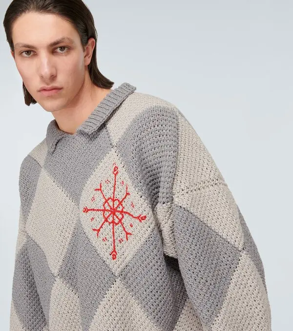 ADISH Embroidered Cotton Sweater