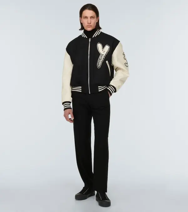 Y3 Varsity Jacket In Black - 30% Off | Editorialist