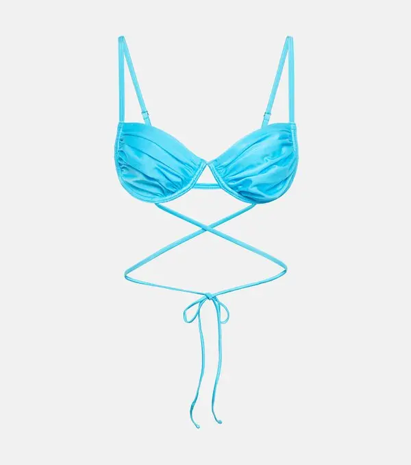 BANANHOT Cherry Bikini Top - Blue