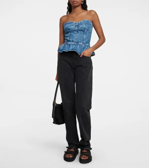 MARANT ETOILE Solizinia Ruffle-trimmed Top