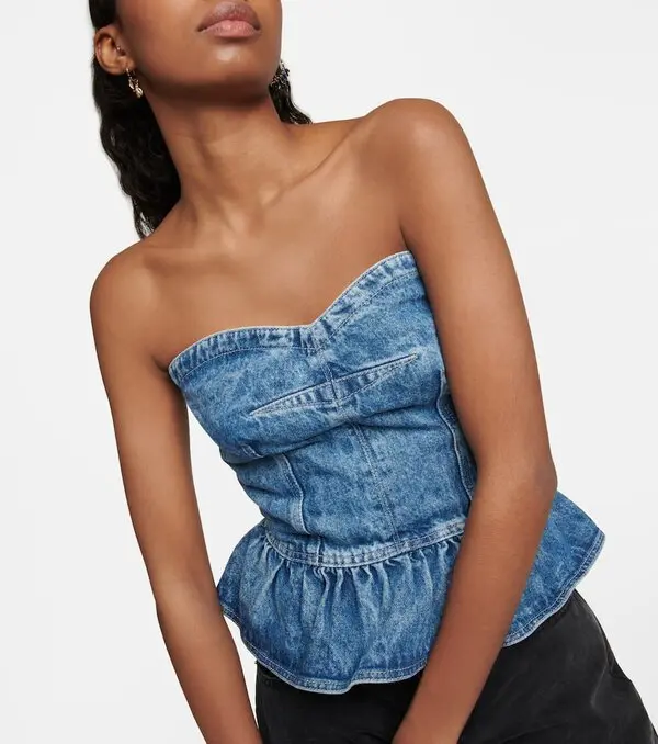 MARANT ETOILE Solizinia Ruffle-trimmed Top