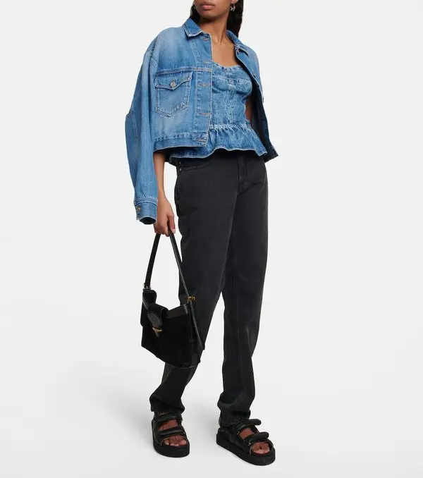 MARANT ETOILE Solizinia Ruffle-trimmed Top