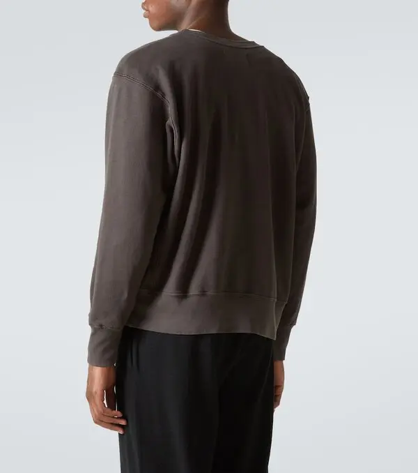 LES TIEN Cotton Jersey Sweatshirt - Grey